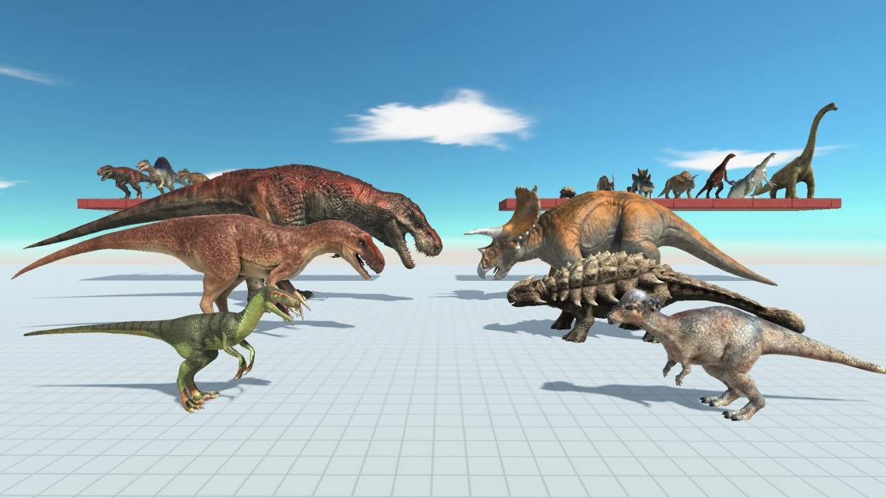 Carnivore Dinosaurs vs Herbivore Dinosaurs 3 vs 3 Tournament | ARBS ...