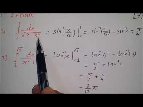 Calculus 1 : 5.3.5 Integral Involving Inverse Trigonometric Functions (Part 5) - YouTube