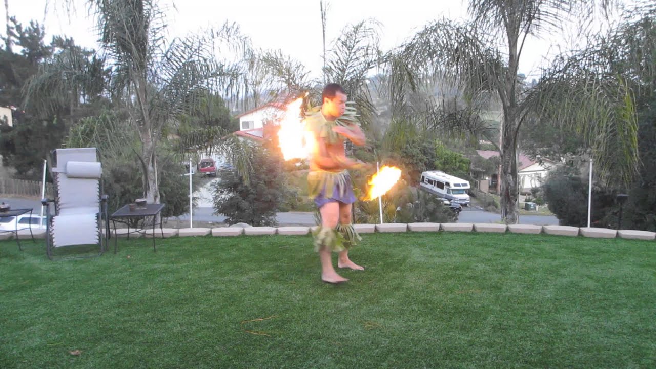 Dan's 50th Birthday Celebration - Samoan Fire Knife Dancing - YouTube