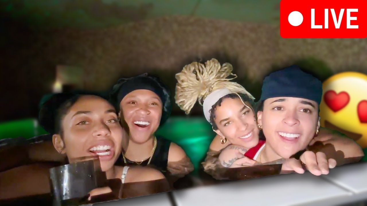 Things get Spicy in the Hot Tub LIVE! #Ezee - YouTube