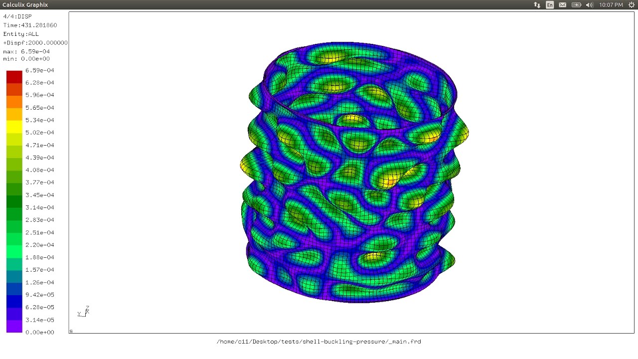 Euler's Buckling Of Cylindrical Shell (FEA) - YouTube