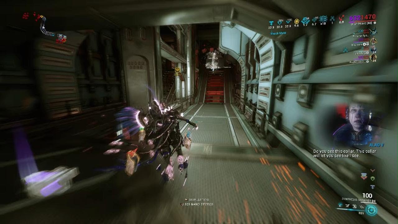 Warframe Cephalon Simaris Target pushing Wisp around - YouTube
