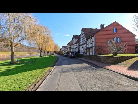 🇩🇪 Hann. Münden to Veckerhagen | Drive Through Germany's Beautiful Villages (4K, No Music)