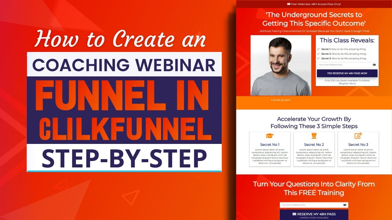 How to Create an Coaching Webinar Funnel in Clickfunnel - YouTube