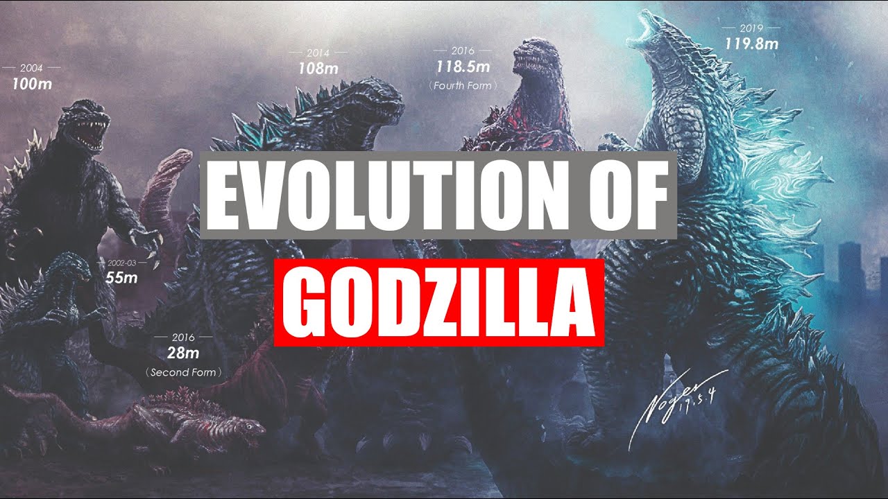 Evolution of Godzilla (1954 - 2019) with roars - YouTube