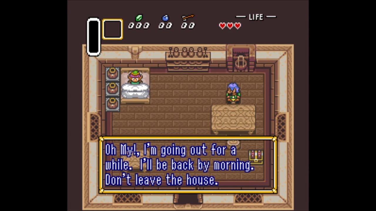 Link's House Glitch Trick The Legend of Zelda ALTTP SNES OSH - YouTube