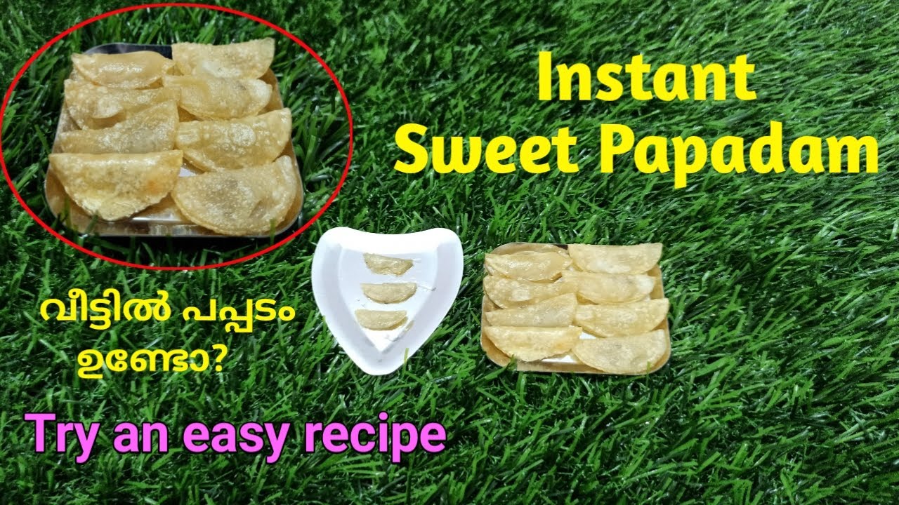 Instant sweet papad | How to make mini sweets | Mini foods | Mini ...