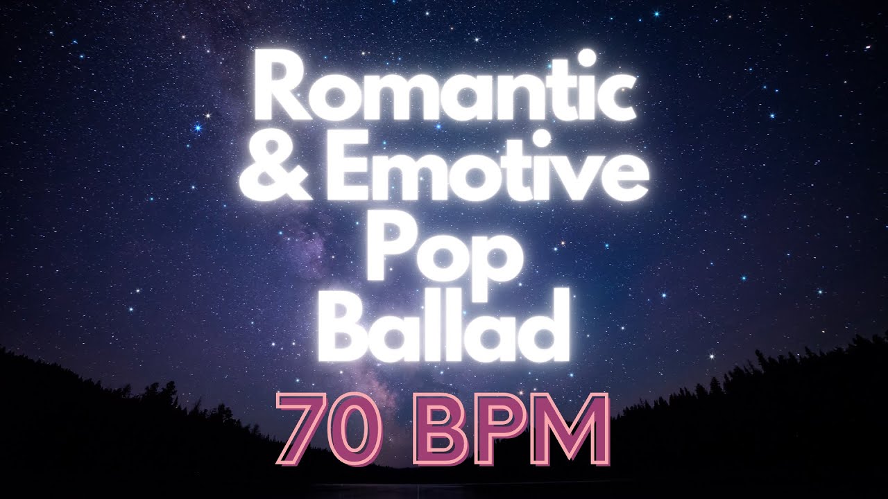 Romantic & Emotive Pop Ballad | 70 BPM | Guitar Backing Track Jam in E ...