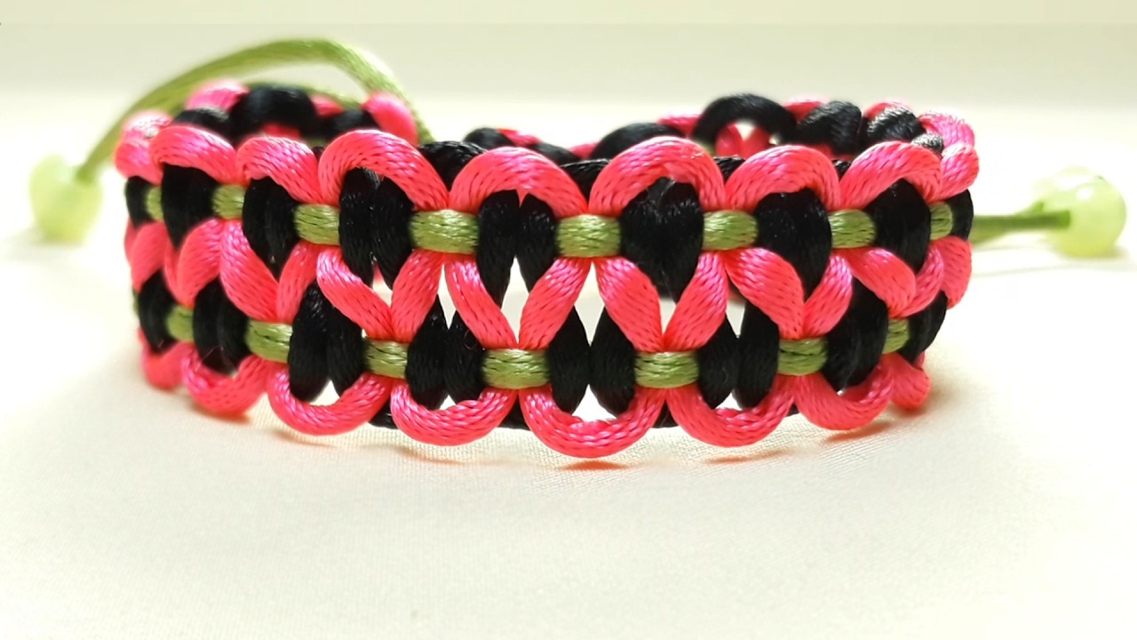 DIY 3-Color Macrame Bracelet | Unique Square Knot Pattern for Beginners ...