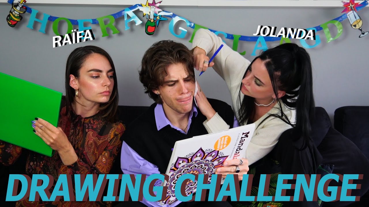 Chaotic Drawing Challenge With Sisters! - YouTube