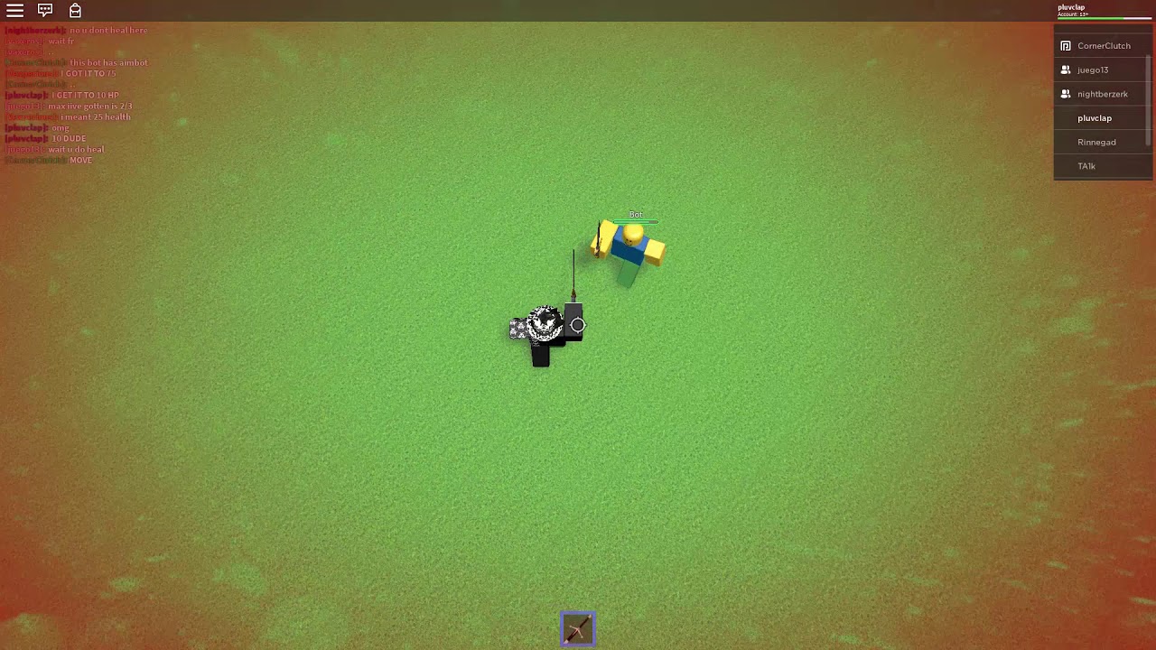 Pluvclap kills the unstoppable bot | Roblox Sword Fighting - YouTube