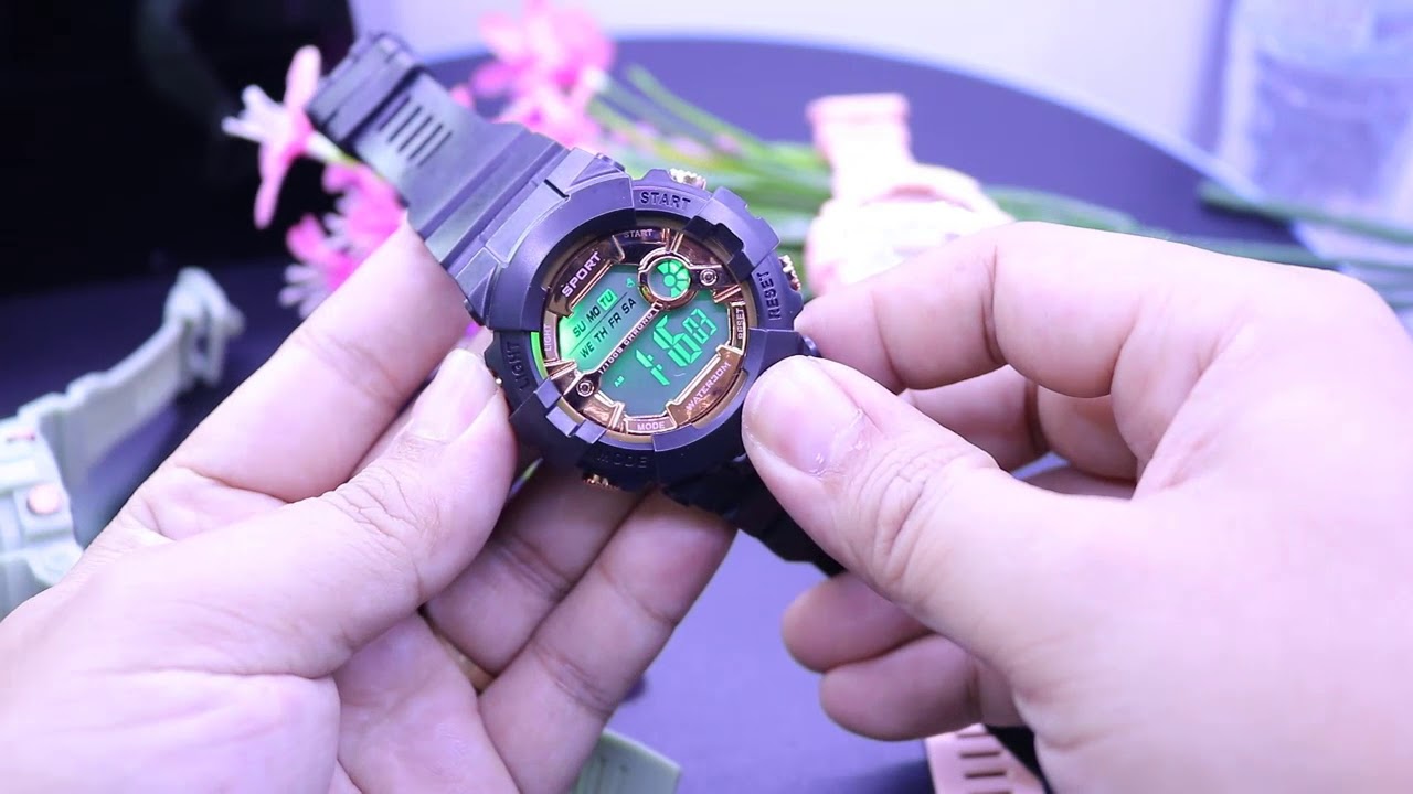 Đồng hồ điện tử nam nữ SPORT AOSUN kiểu dáng thể thao, đầy đủ chức năng ...