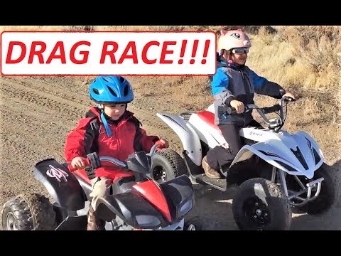Razor Vs. Power Wheels Quad Drag Race - YouTube