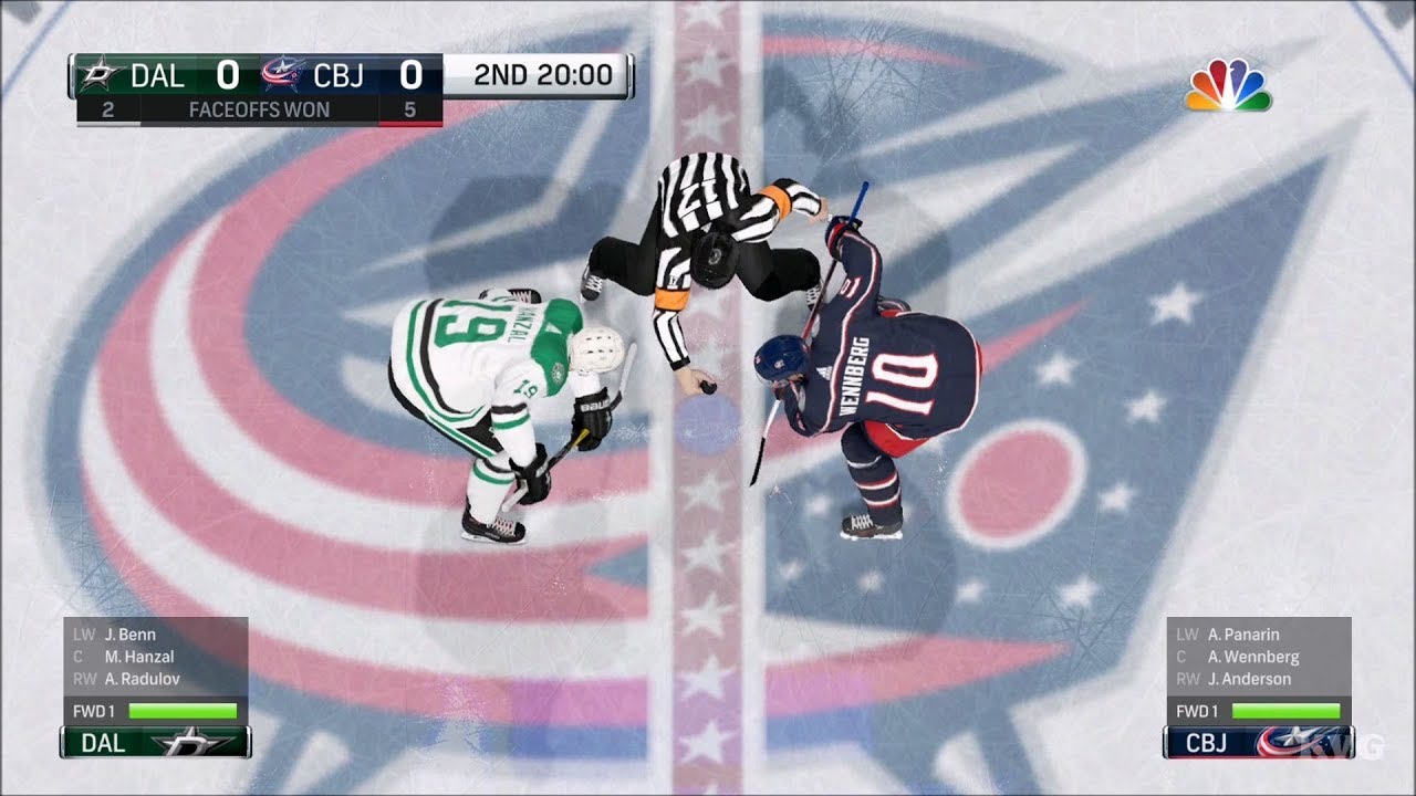 NHL 18 - Columbus Blue Jackets vs Dallas Stars - Gameplay (HD ...