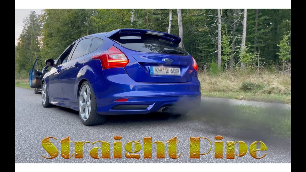 Ford Focus ST Straight Pipe Sound / Crackle Map - YouTube