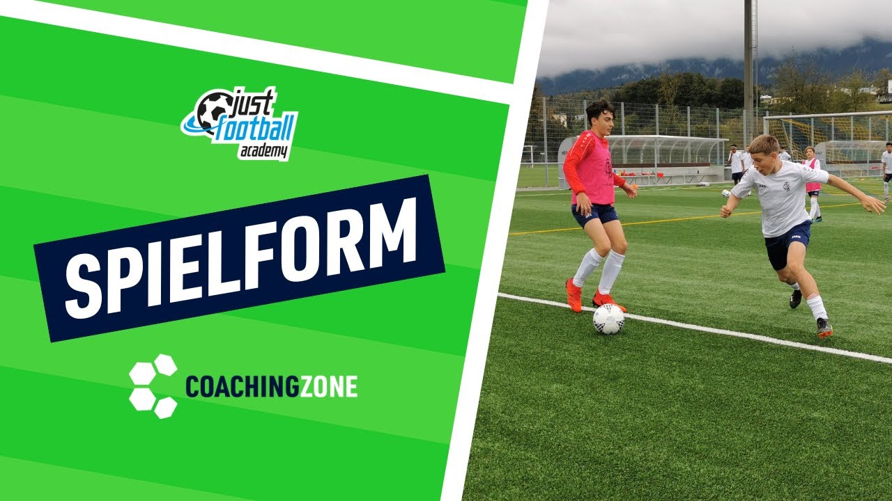 Fussballtraining: Vom 2 gegen 2 zum 3 gegen 2 im Wechsel - YouTube