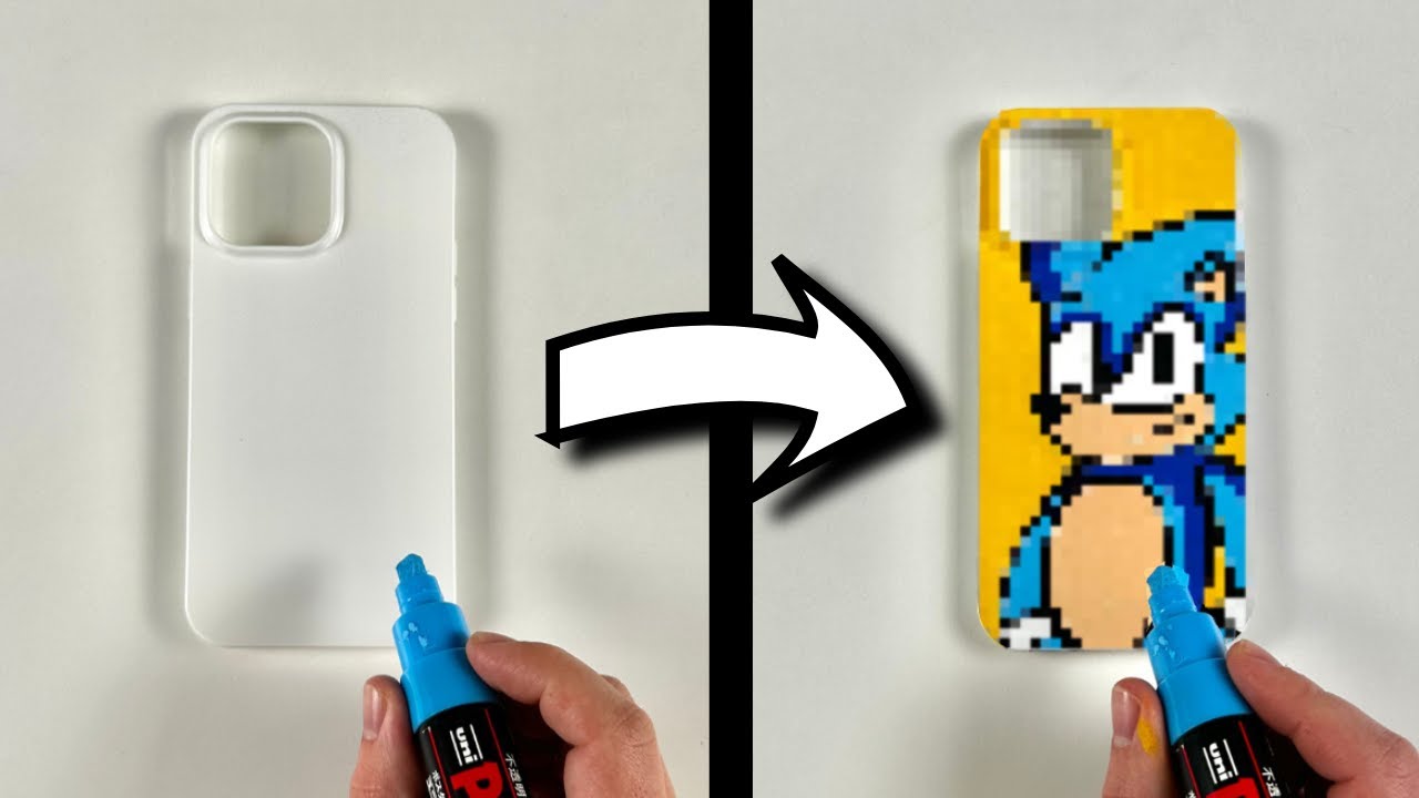 I Made A Custom SONIC Phone Case - YouTube