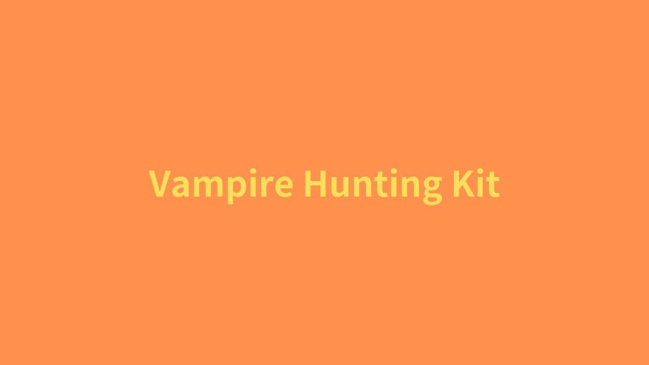 Roblox Vampire Life Vampire Hunting Kit - YouTube