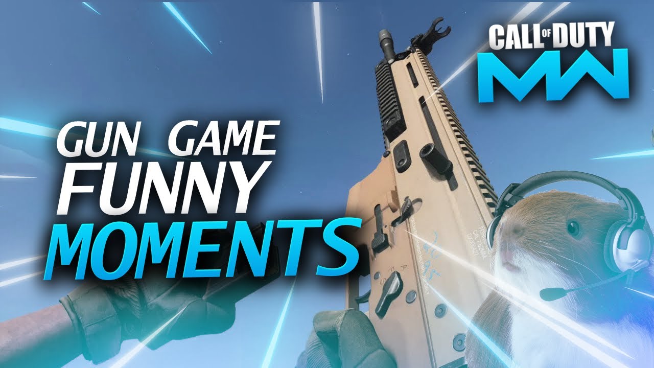 COD MW Gun Game Funny Moments - Everyone goes Crazy! - YouTube