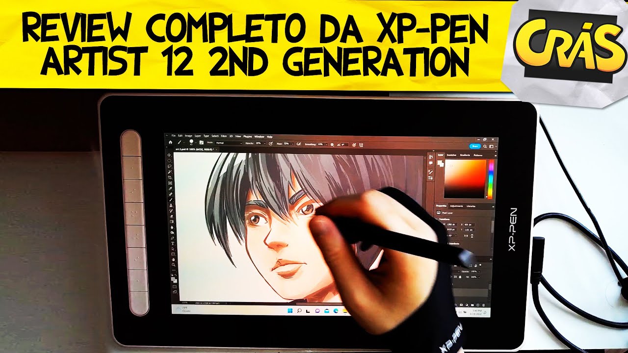 Mesa XP-Pen Artist 12 2nd Generation ANÁLISE / REVIEW COMPLETA | ft ...