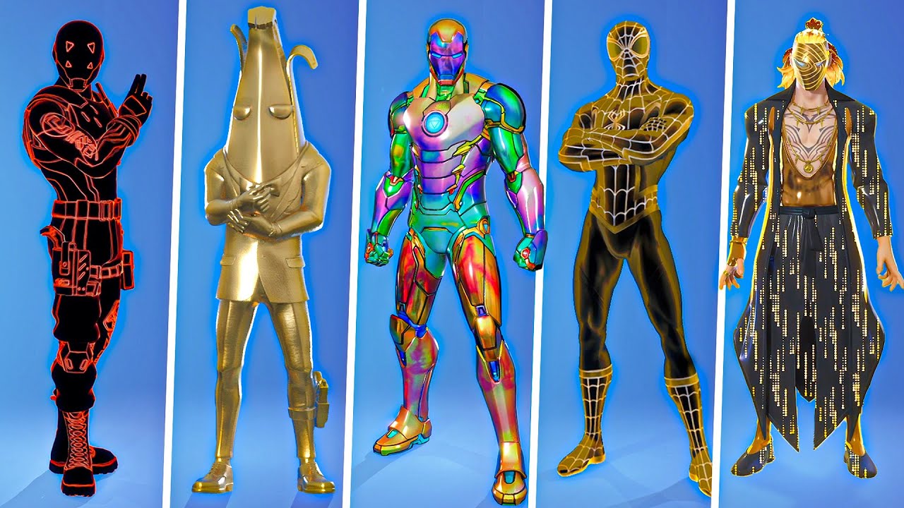 Evolution of Fortnite Super Level Styles (CH2 S1 - CH4 S4) - YouTube