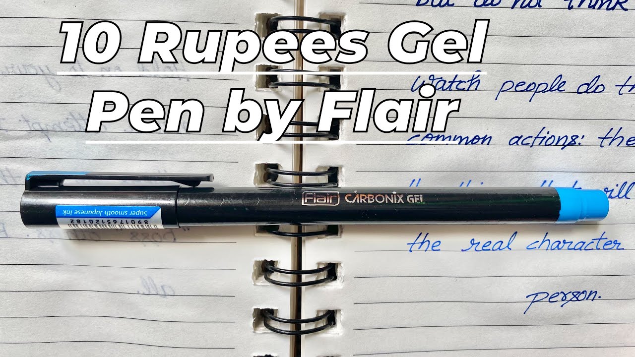 10 Rupees Gel Pen by Flair | @Awesome_Handwriting95 - YouTube