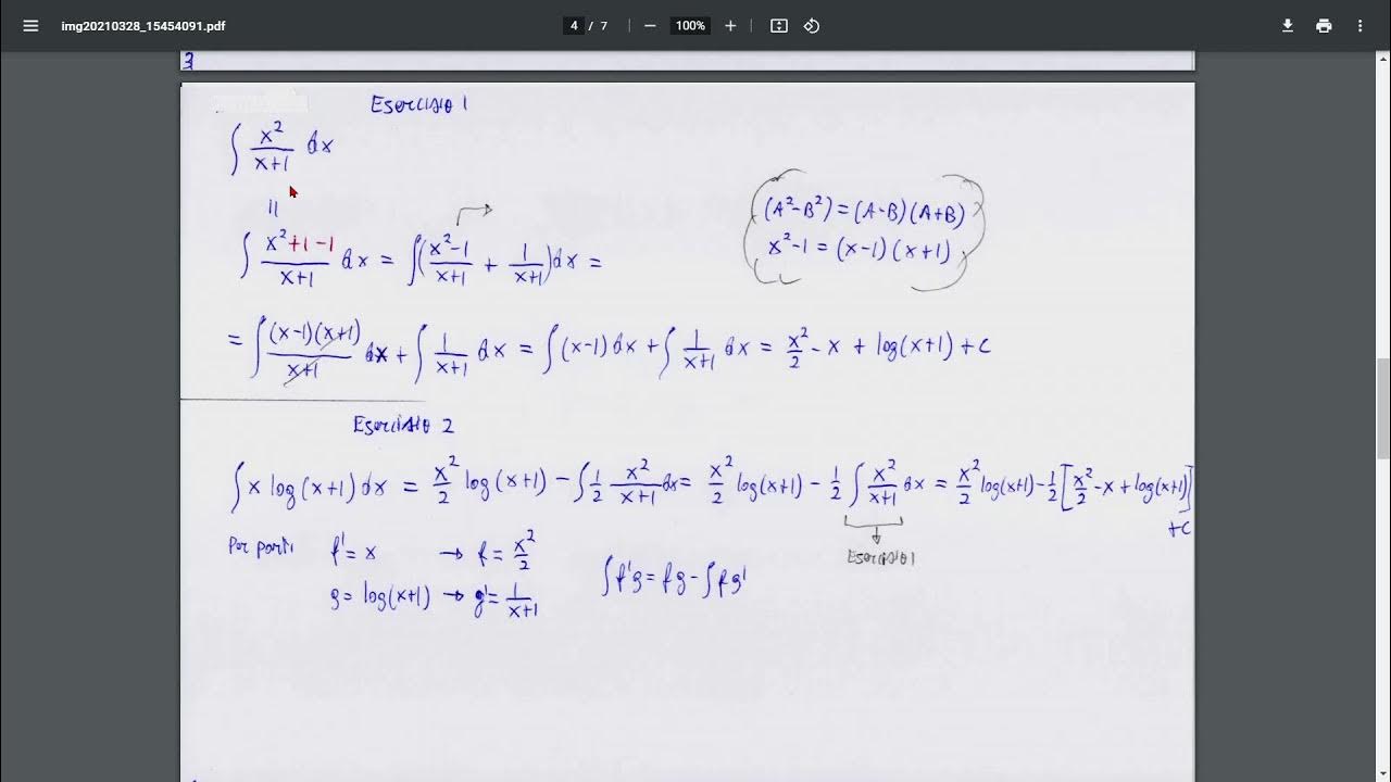 51 - ripasso: integrale di una funzione logaritmica composta - YouTube