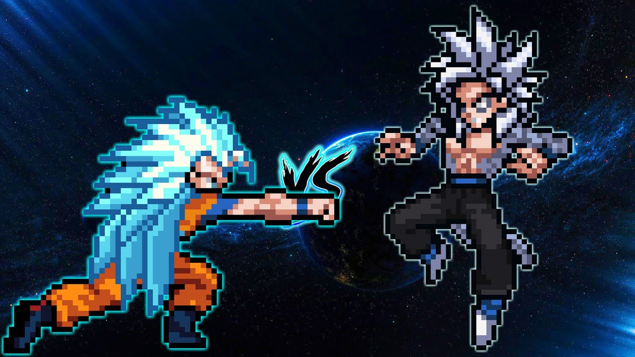 👑GOKU SSJ 3 BLUE VS MUI XENO GOKU SSJ4 IN JUNMP FORCE MUGEN - YouTube