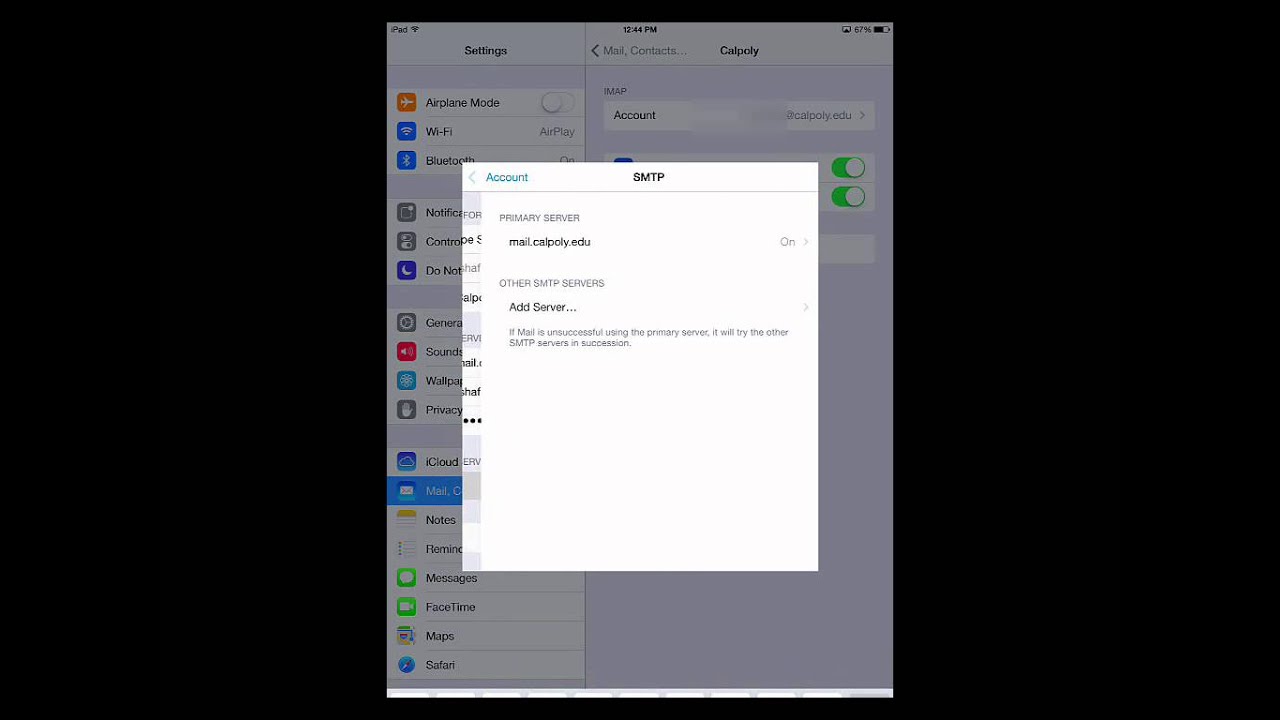 Cal Poly iPad Support - Setting Up Your Cal Poly Email Account on Your ...