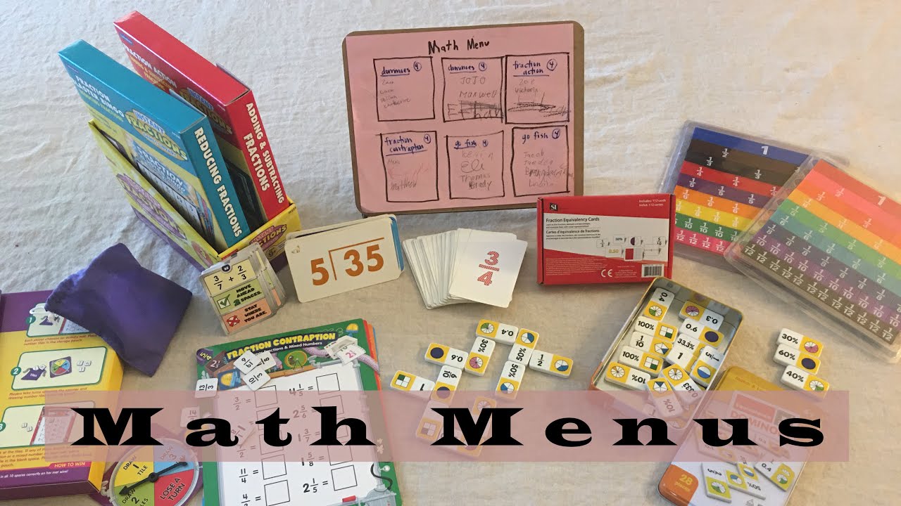Make Math Time Fun with Math Menus - YouTube