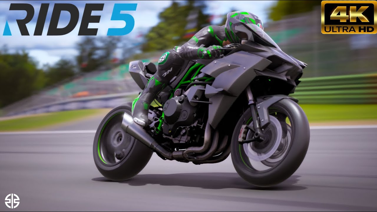 Kawasaki Ninja H2r 2021 carbon color Black full gameplay | RIDE 5 ...