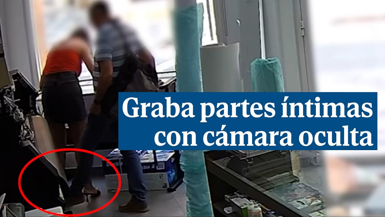 Graba a una dependienta por debajo de la falda con una cámara oculta en ...