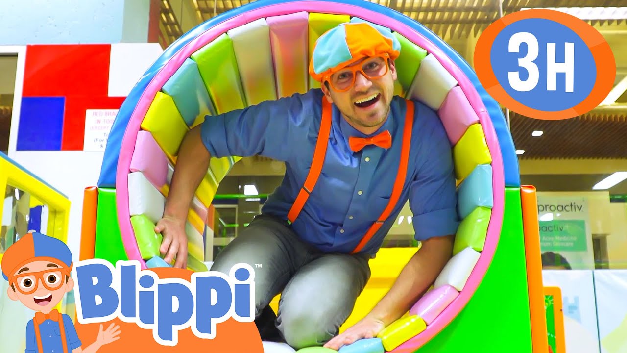 Blippi Visits a Funtastic Indoor Playground | Blippi - Kids Playground ...