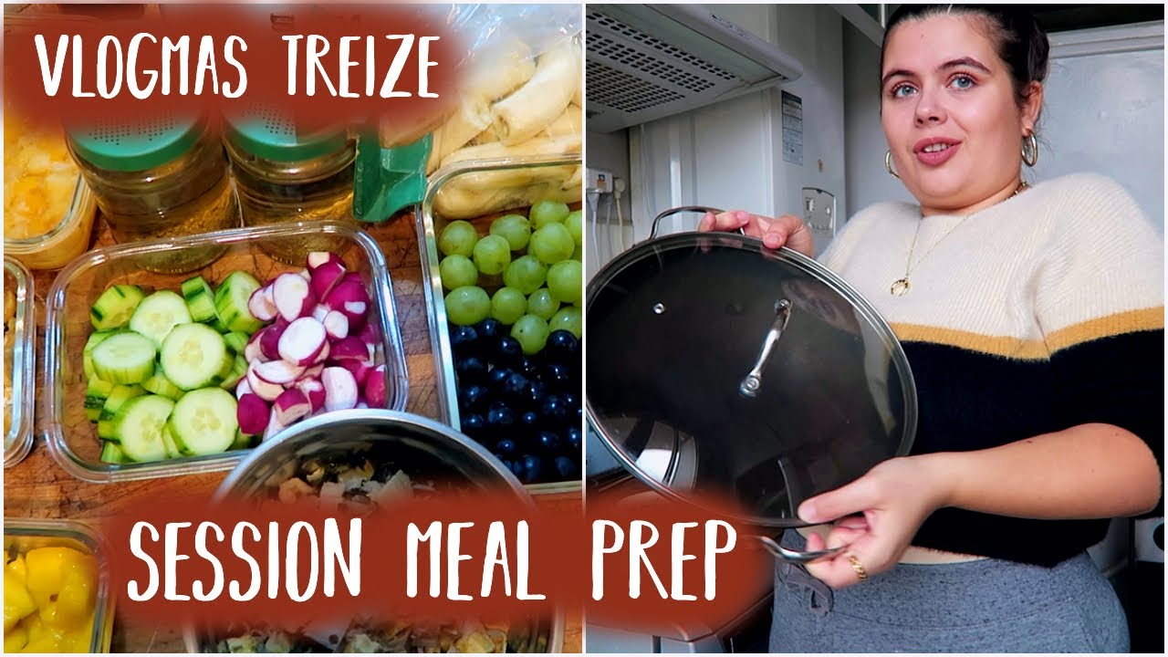 Enorme session de meal prep pour tenir toute la semaine 🥗 [VLOGMAS 13 ...