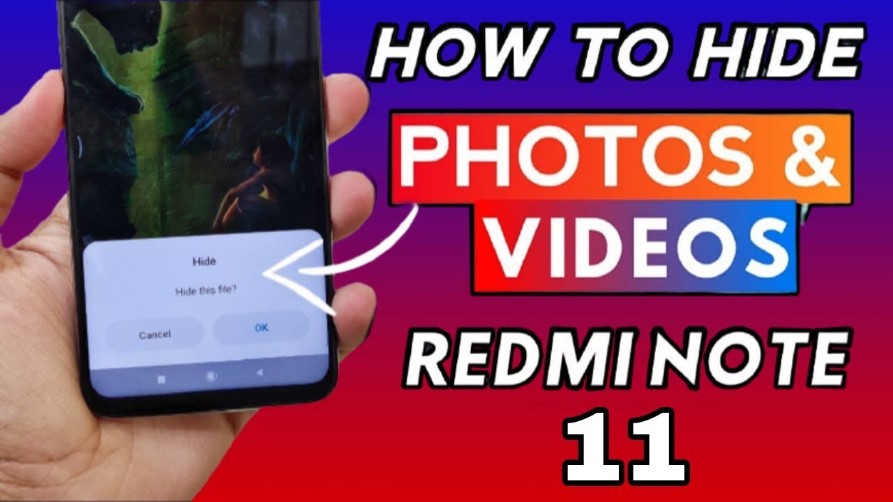 How To Hide Photos And Videos Redmi Note 11, Redmi Note 10 Hide Photos ...