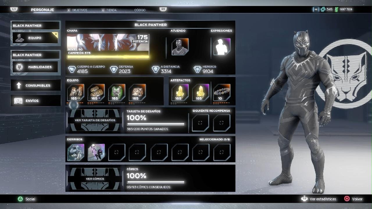 Marvel's Avengers Mi Mejor Build Pantera Negra/Black Panther/Rey T ...