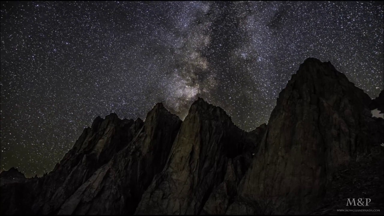 Milky way rising over Mt. Whitney - A Time lapse - YouTube