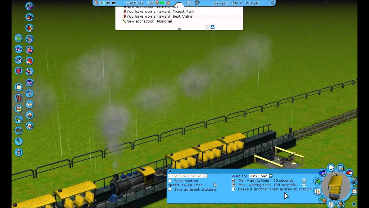 Let's Play RollerCoaster Tycoon 3 Platinum (PART 8) Train Ride! - YouTube