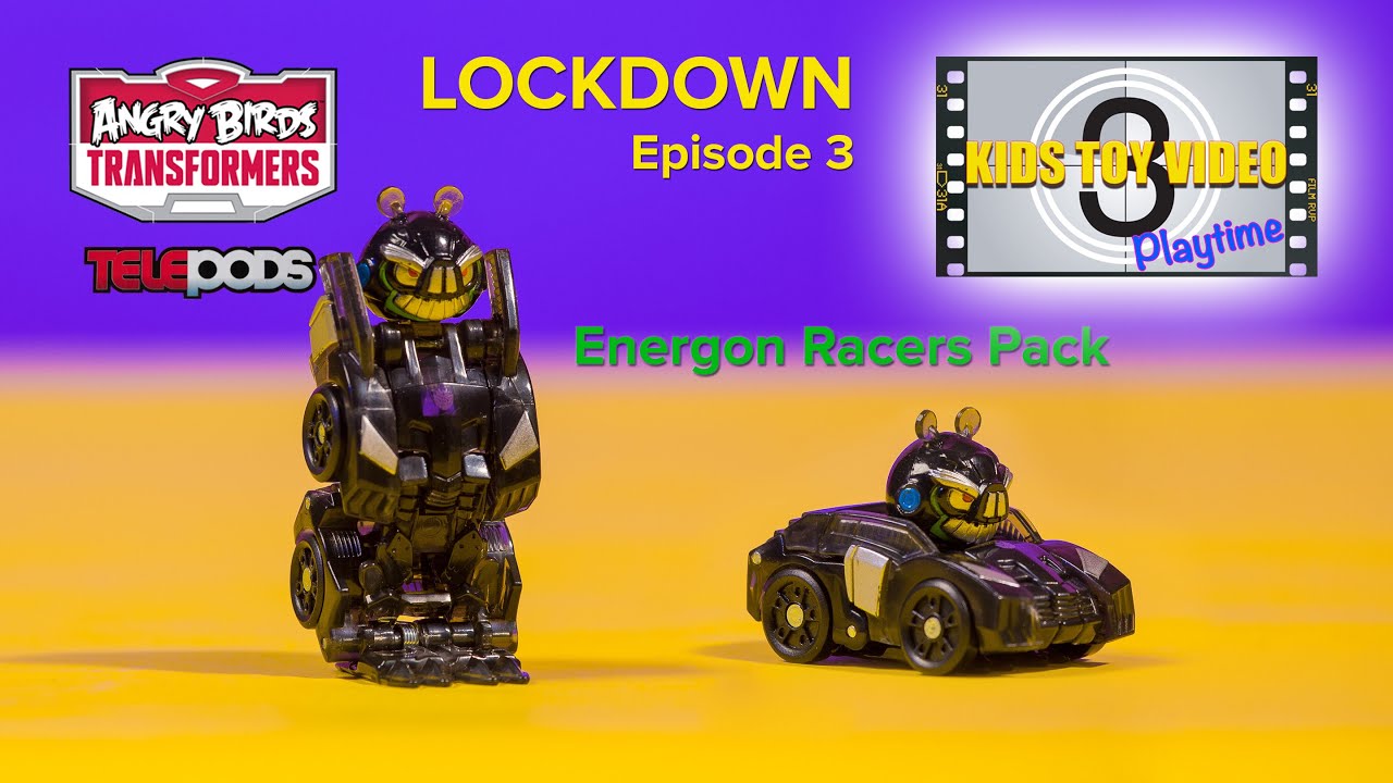 Angry Birds Transformers Energon Lockdown Pig Telepod Racer Video - YouTube