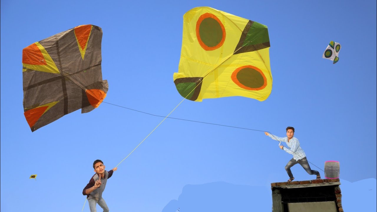 Cutting Big Gudda Catch With Small Kite Challenge Won 10K - YouTube