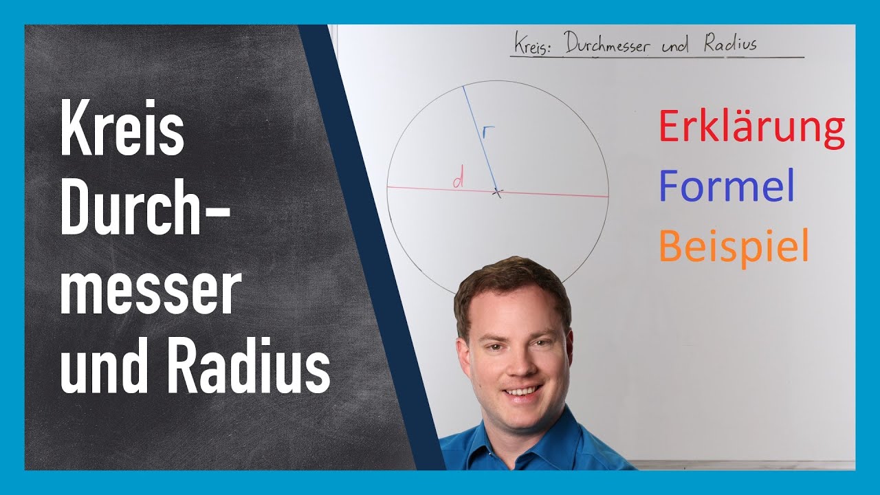 Kreis: Radius & Durchmesser mit Formeln - YouTube