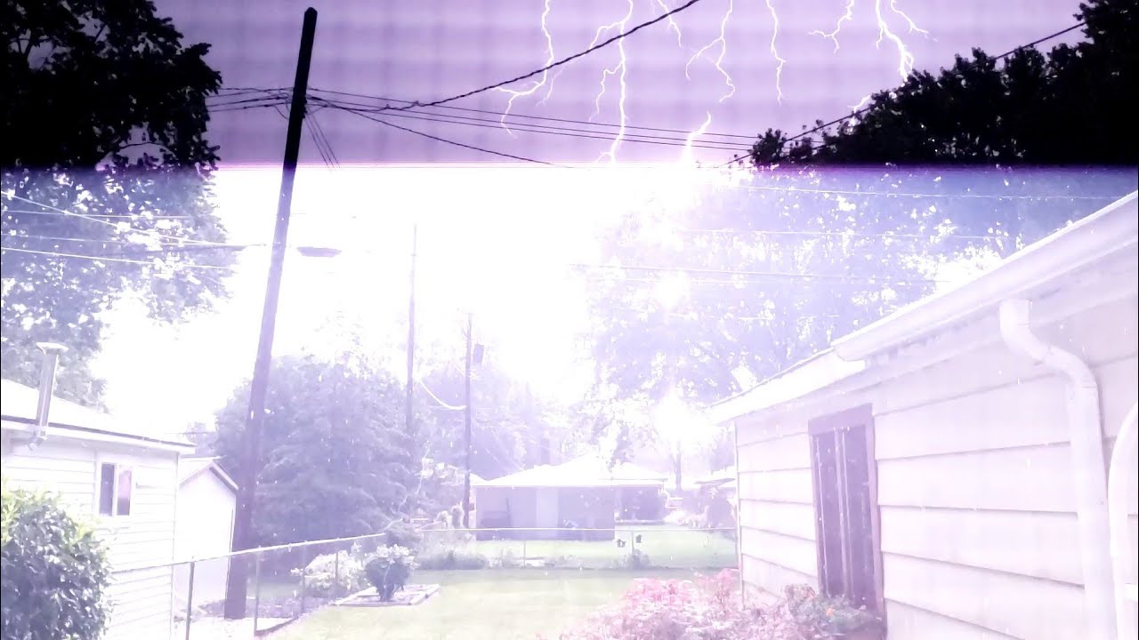 August 29th, 2021 thunderstorm from 8:06:25 to 8:39:36 PM EDT West and ...