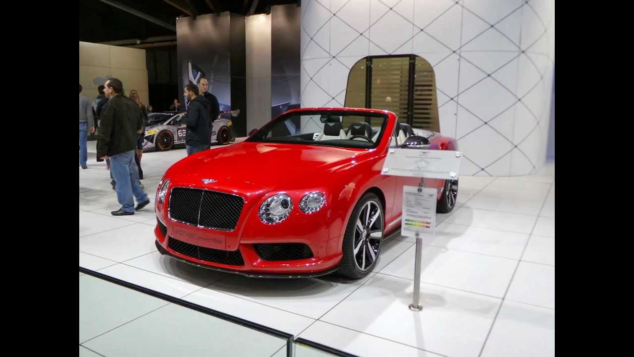 Red Bentley Continental GT V8 S Convertible - 92e Autosalon Brussels ...