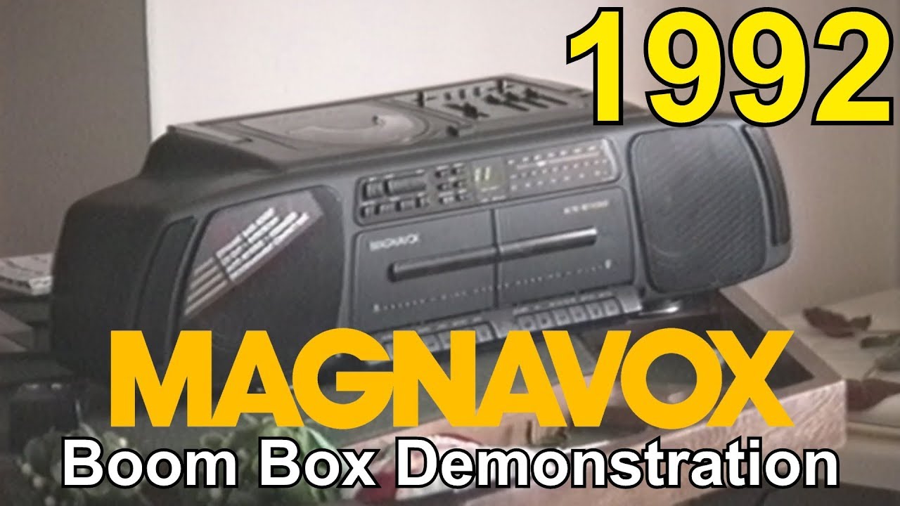 1992 Magnavox Boom Box Demonstration - YouTube