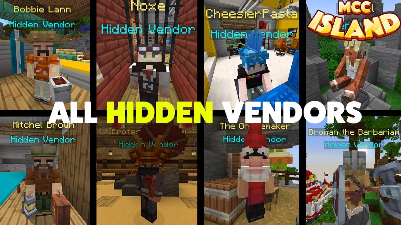 [OUTDATED] All HIDDEN vendor LOCATIONS | MCCi Guides - YouTube