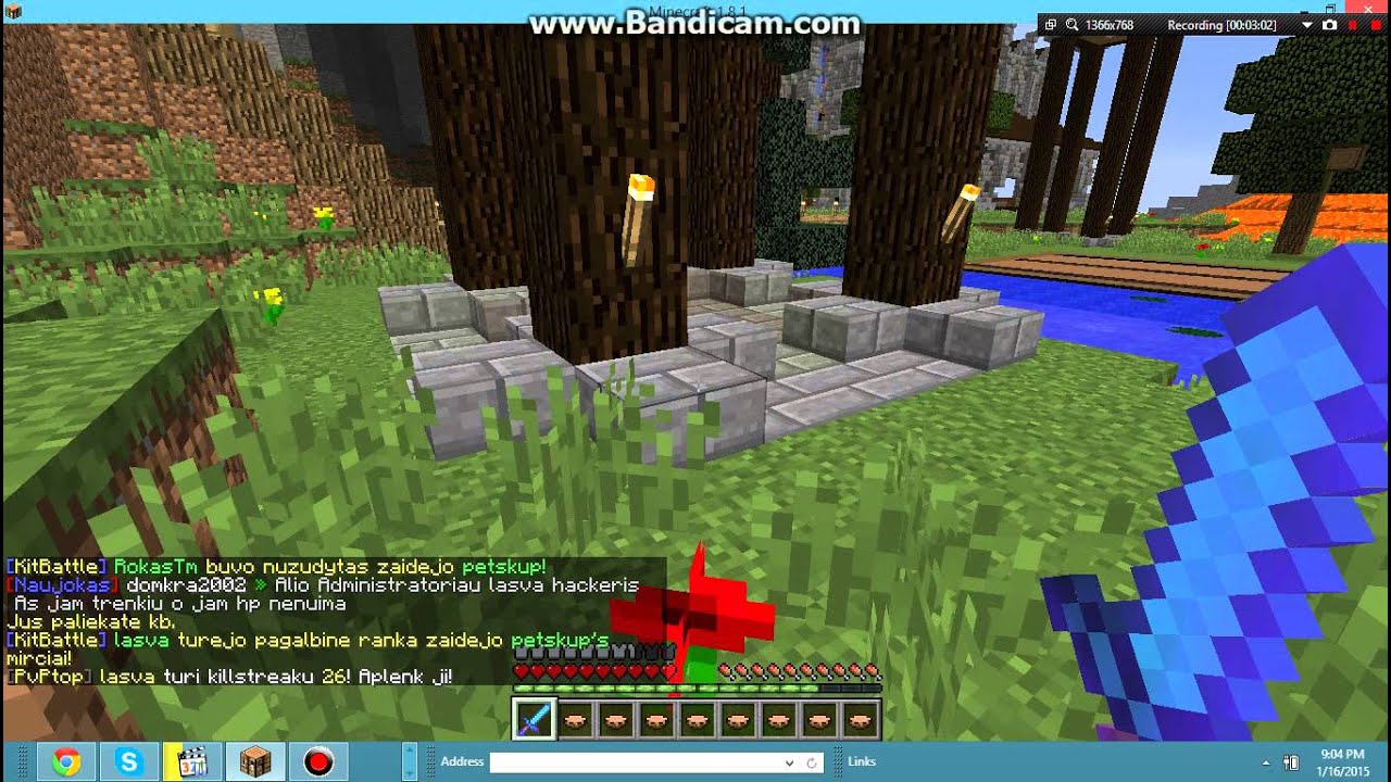 minecraft mc.craftmc.lt lasva heal hack - YouTube