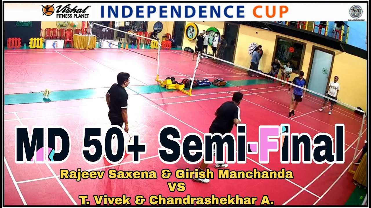 MD 50+ Semifinal Rajiv Saxena & Girish Manchanda VS T. Vivek ...