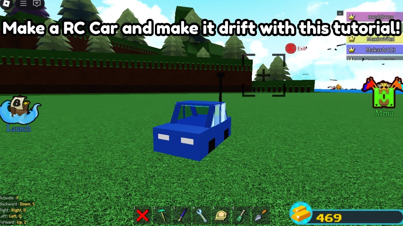 How to make RC Car & Make it drift | Roblox Build A Boat For Treasure ...