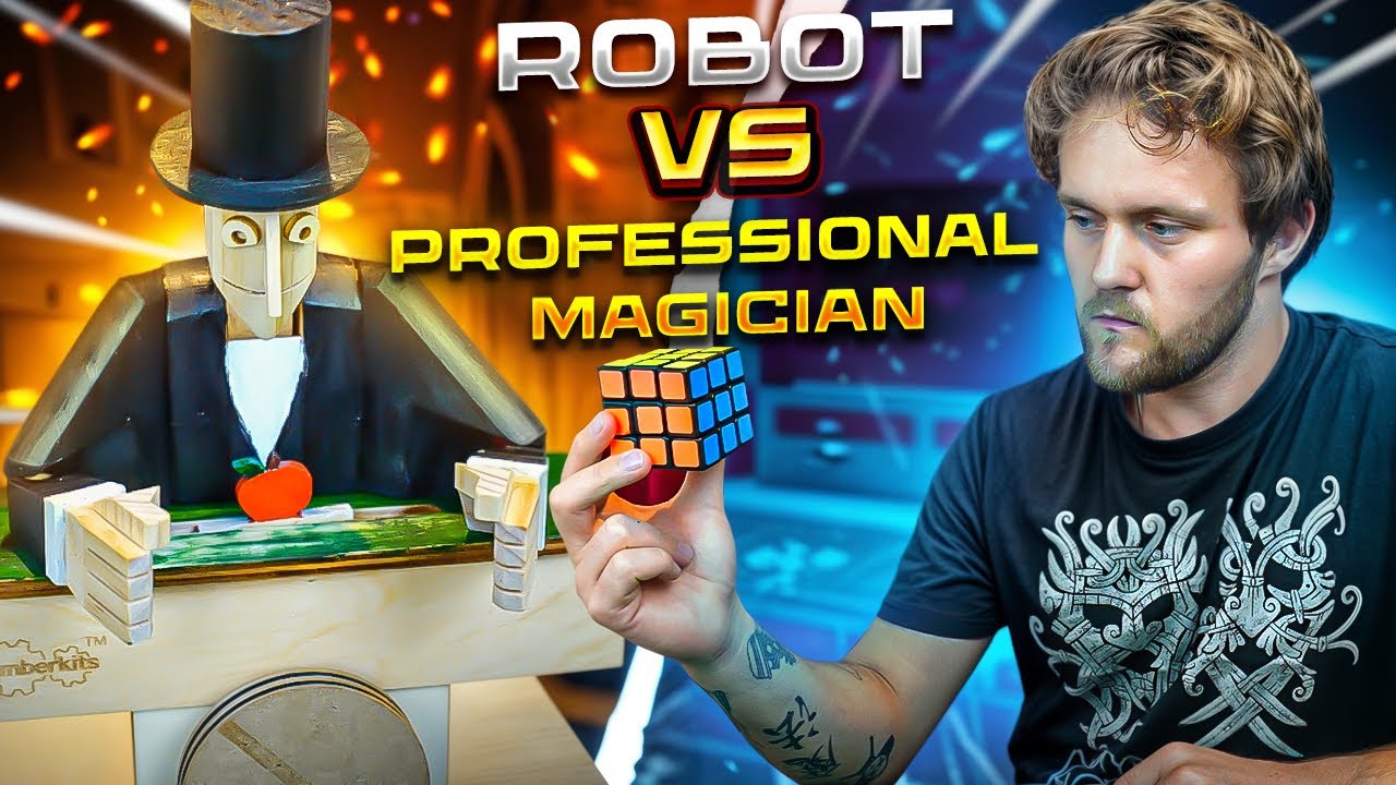 Magic ROBOT Vs PROFESSIONAL Magician! || Day 8 - YouTube
