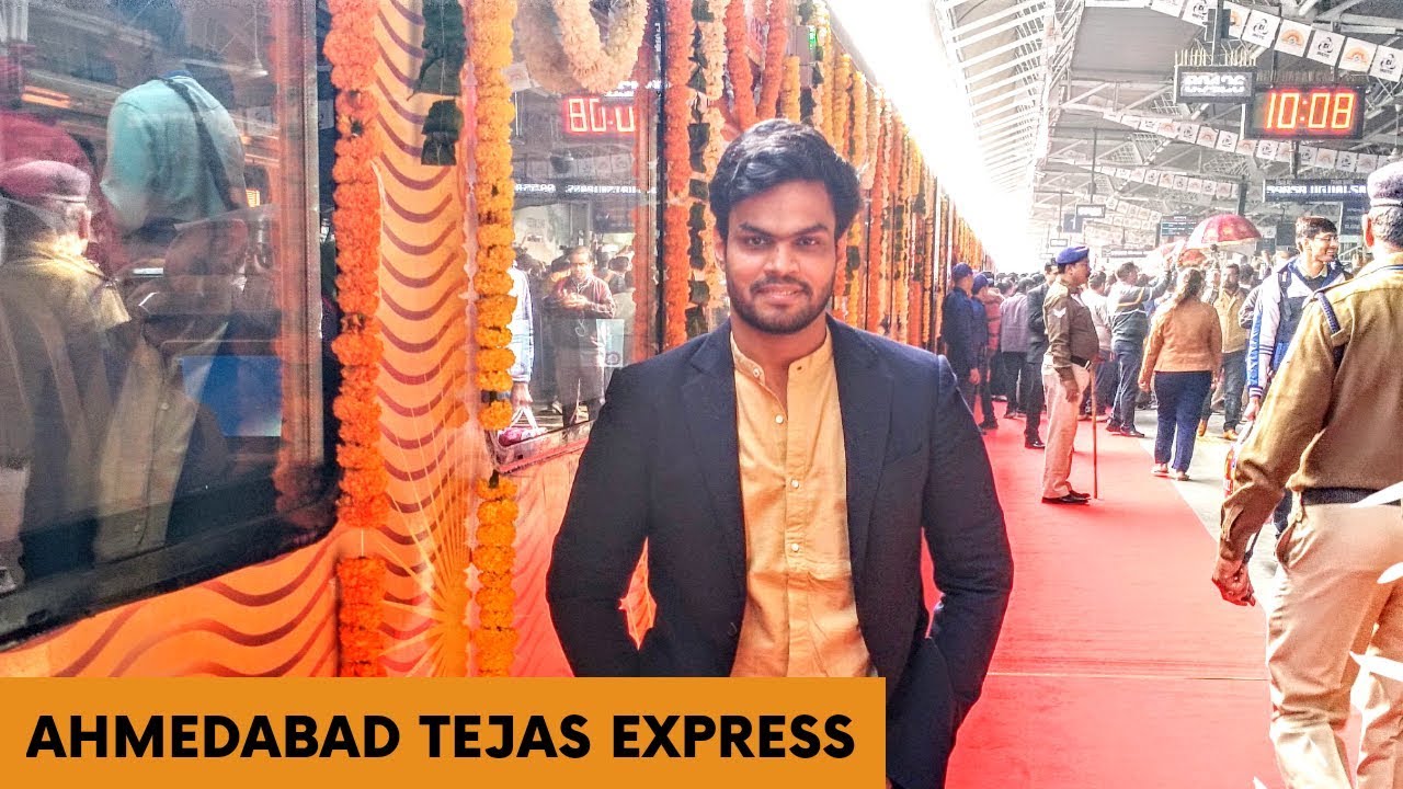 Mumbai Ahmedabad Tejas Express Executive Class full journey - YouTube